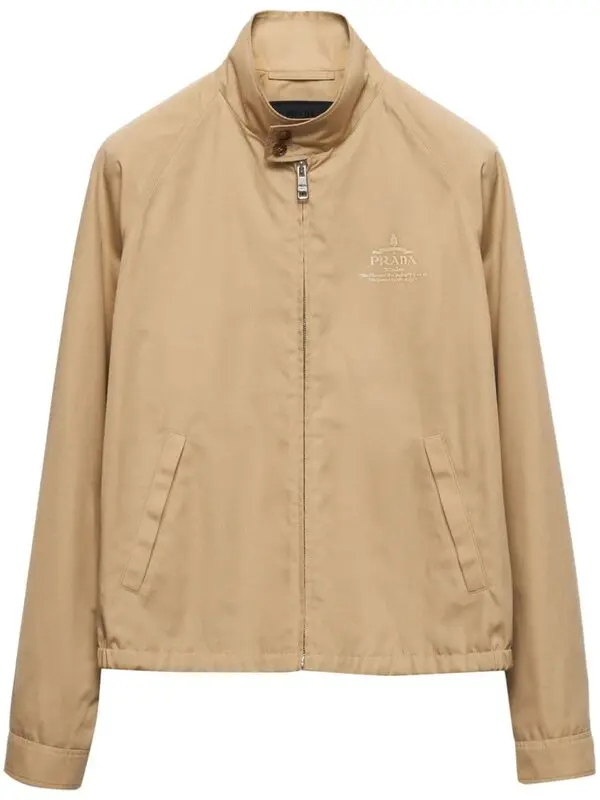Prada Gabardine-weave Jacket - Neutrals