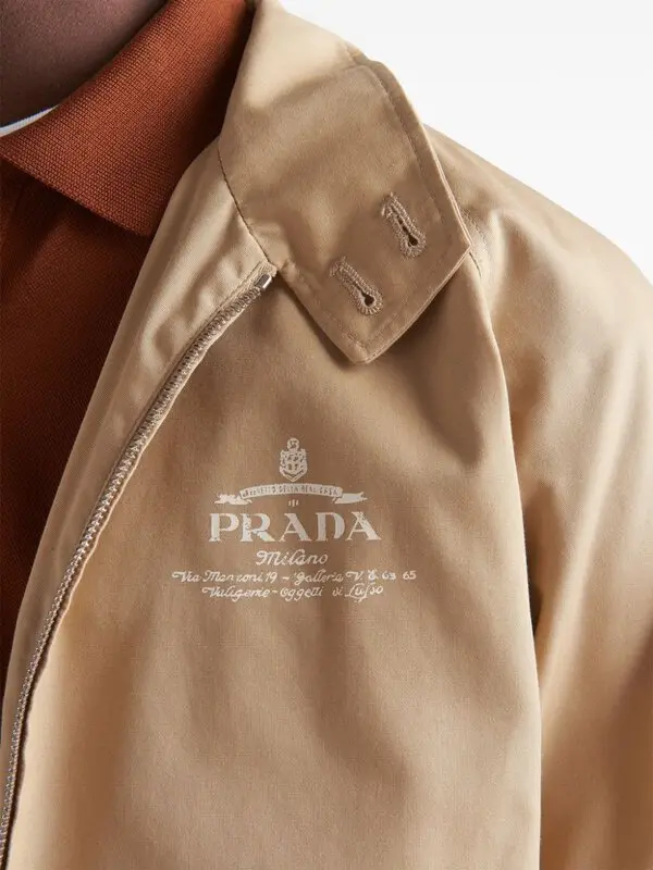 Prada Gabardine-weave Jacket - Neutrals