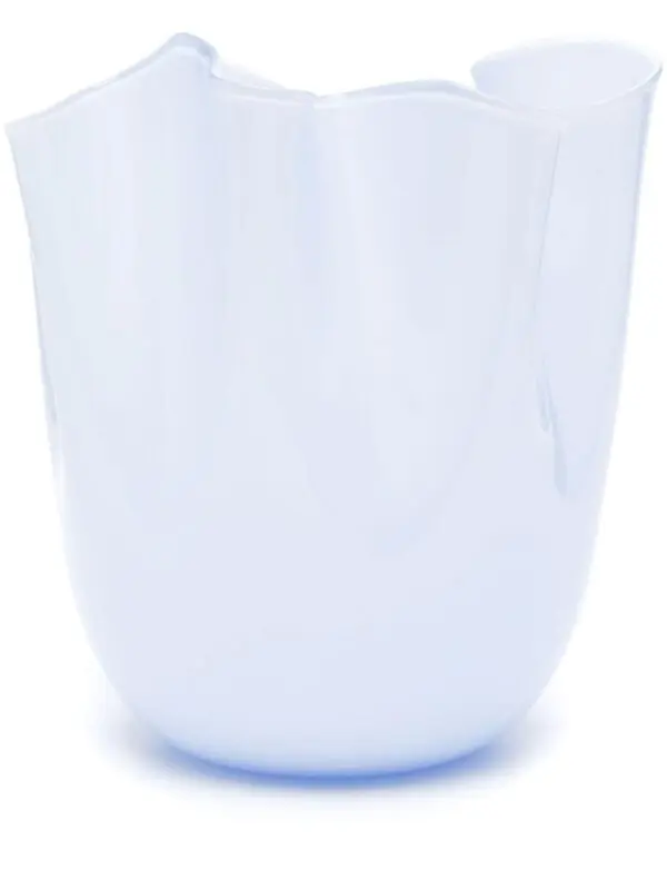 VENINI Fazzoletto Murano-glass Vase - Blue