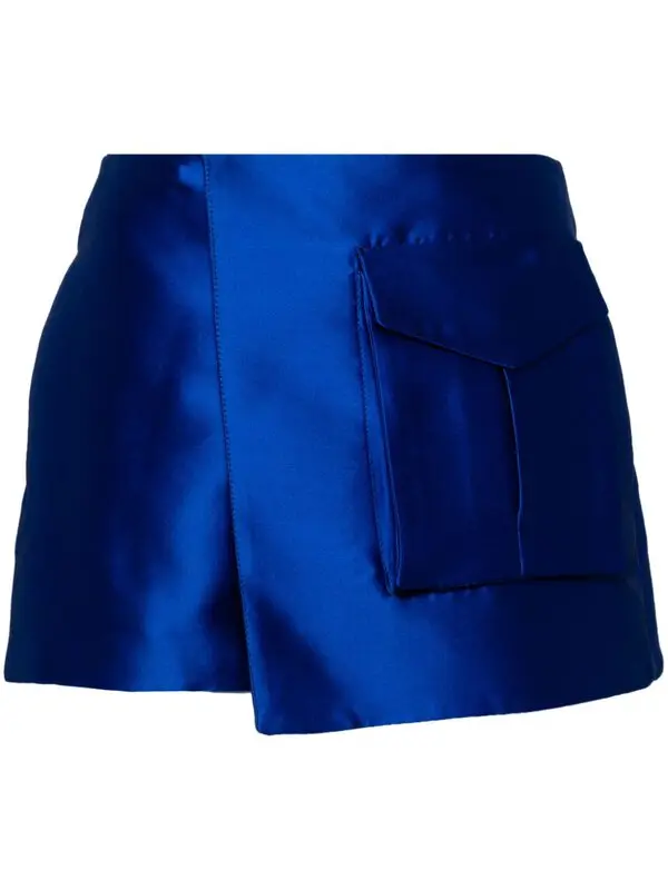 ISABEL SANCHIS Flap-pockets Wrap Shorts