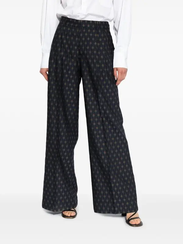 Etro Geometric-print Palazzo Pants