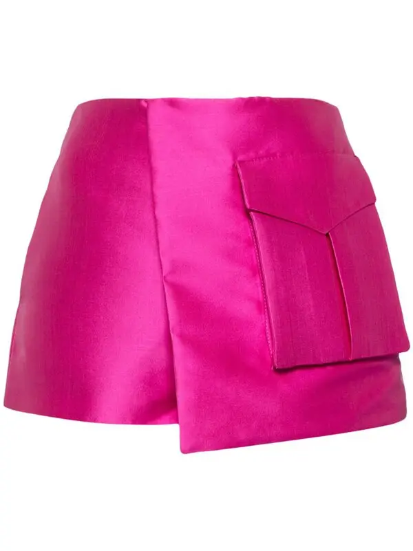 ISABEL SANCHIS Satin Mini Shorts - Pink