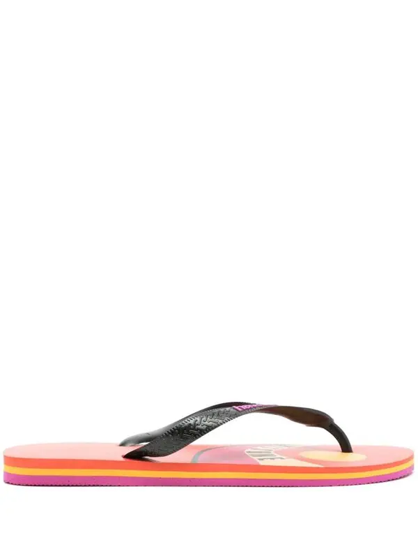 Maison Kitsuné X Havaianas Wave Flip Flops - Red