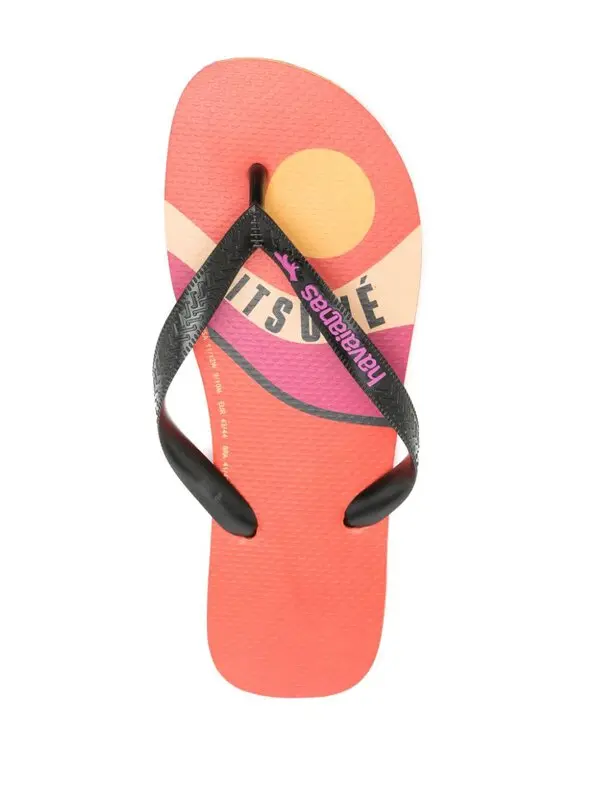 Maison Kitsuné X Havaianas Wave Flip Flops - Red