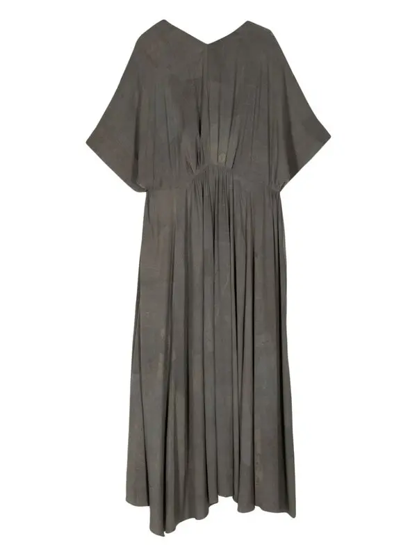ZIGGY CHEN Draped Stretch-silk Max Dress
