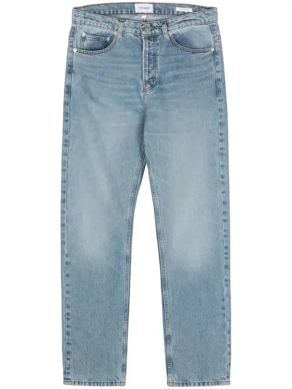 FRAME The Straight Stonewashed Jeans