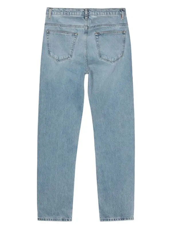 FRAME The Straight Stonewashed Jeans