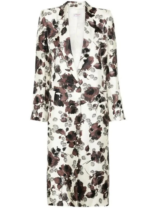 Alberto Biani Floral-print Coat