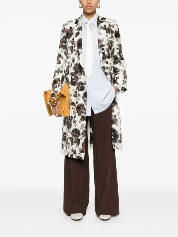 Alberto Biani Floral-print Coat