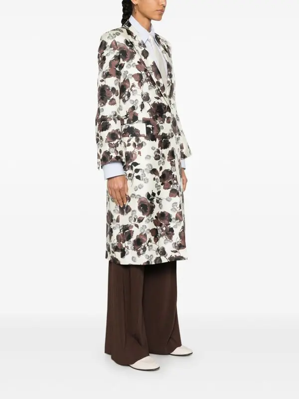 Alberto Biani Floral-print Coat