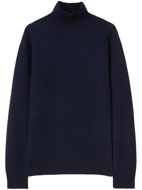 JIL SANDER Chain-link Wool Jumper