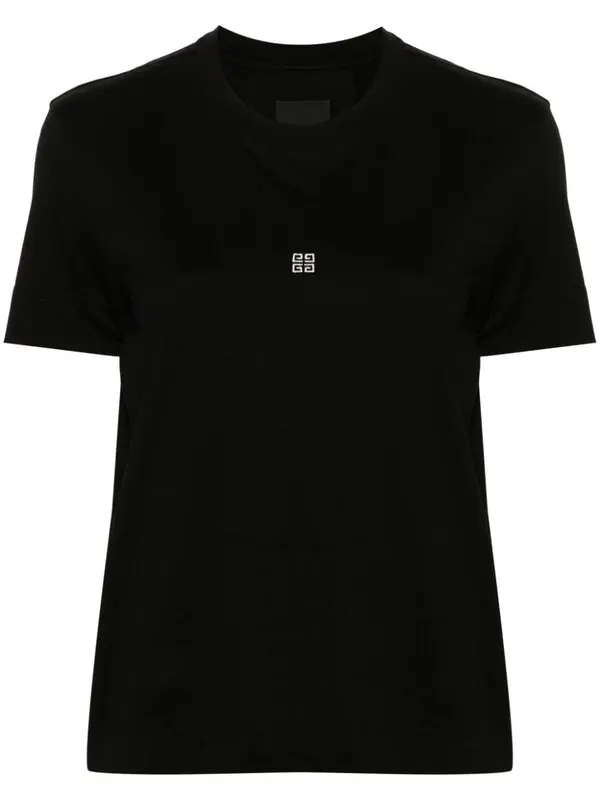 Givenchy 4g-embroidered T-shirt - Black