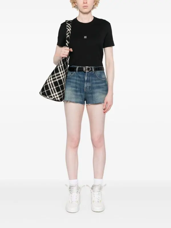 Givenchy 4g-embroidered T-shirt - Black