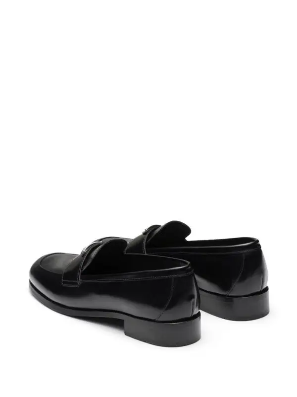 Prada Triangle Logo Loafers