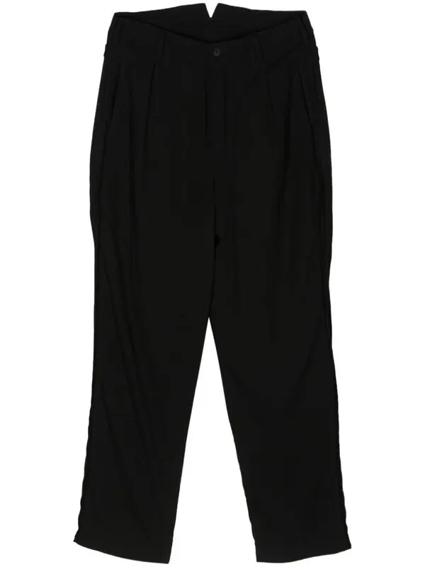 Y’s Pleat-detail Straight-leg Trousers