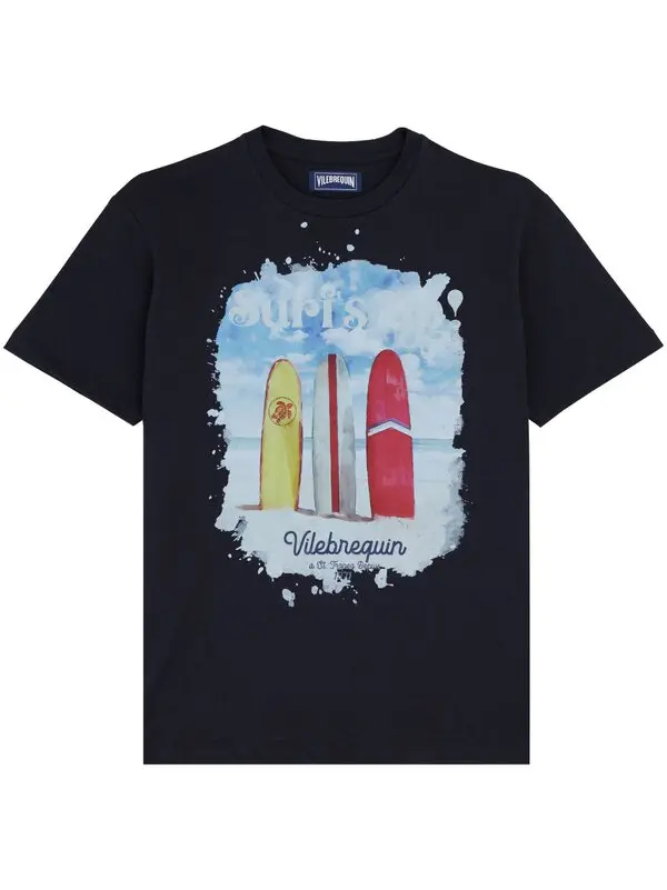 Vilebrequin Graphic-print Cotton T-shirt - Blue