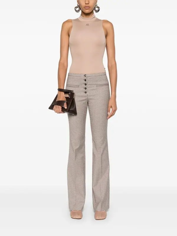 COURREGES Tailored Checked Trousers