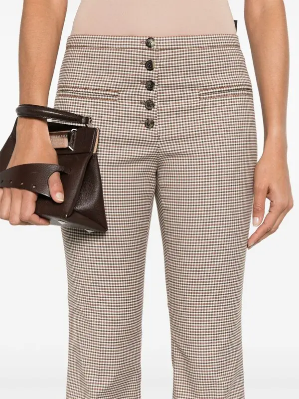 COURREGES Tailored Checked Trousers