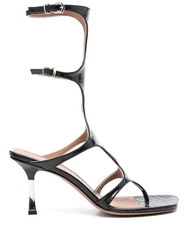 Paris Texas Uma 75mm Sandals - Black