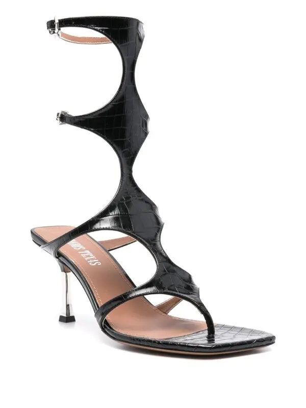 Paris Texas Uma 75mm Sandals - Black