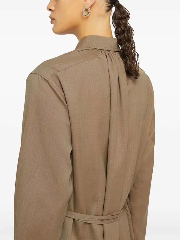 JIL SANDER Straight-point Collar Wool Dress