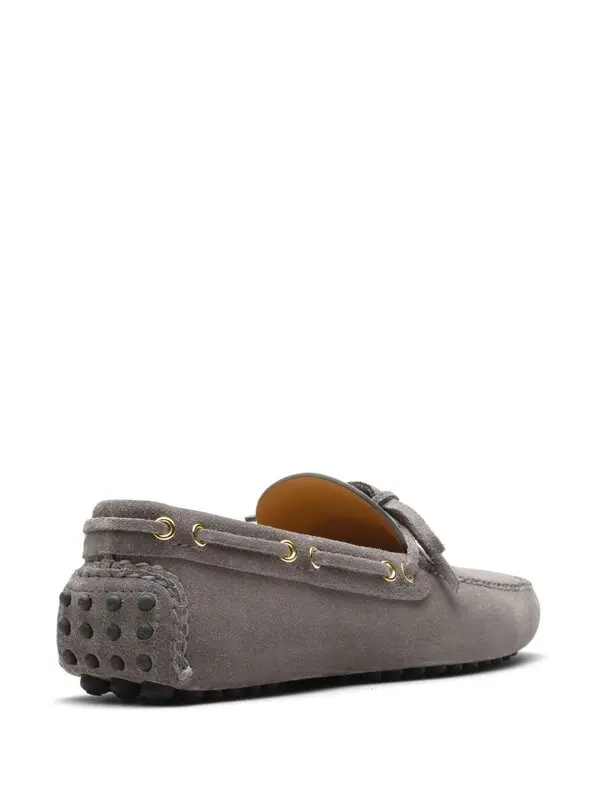 Car Shoe Suede Driving Shoes - Grey