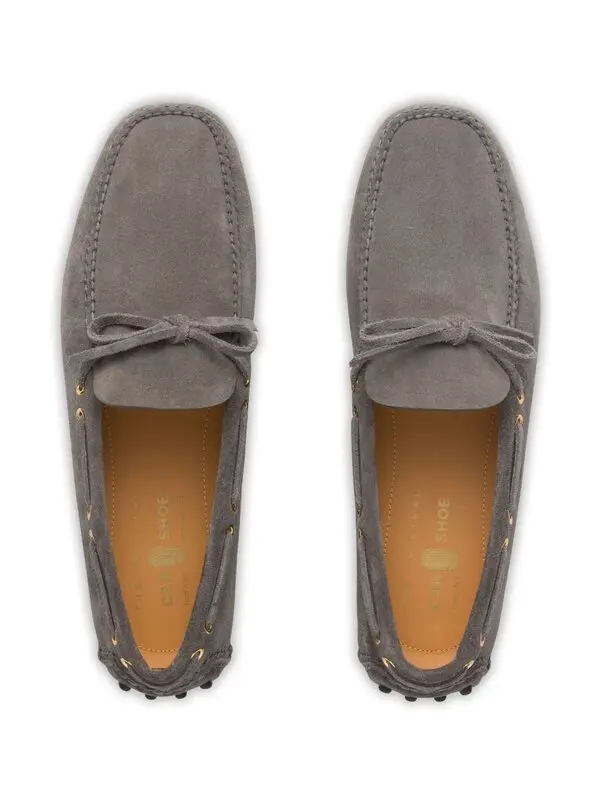Car Shoe Suede Driving Shoes - Grey