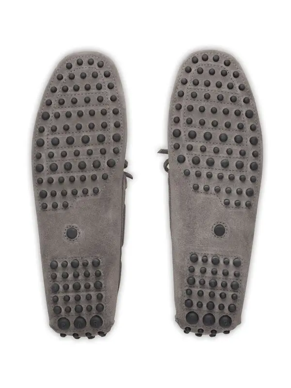 Car Shoe Suede Driving Shoes - Grey