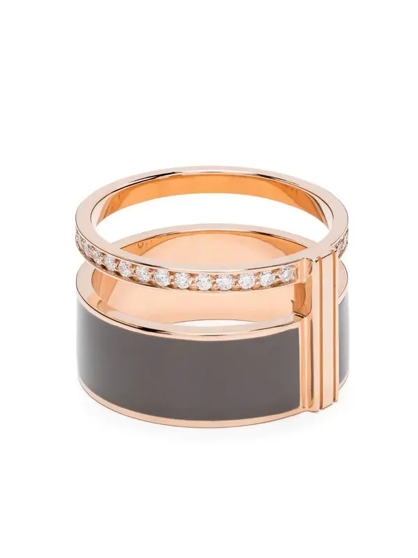REPOSSI 18kt Rose Gold Berbere Diamond Ring