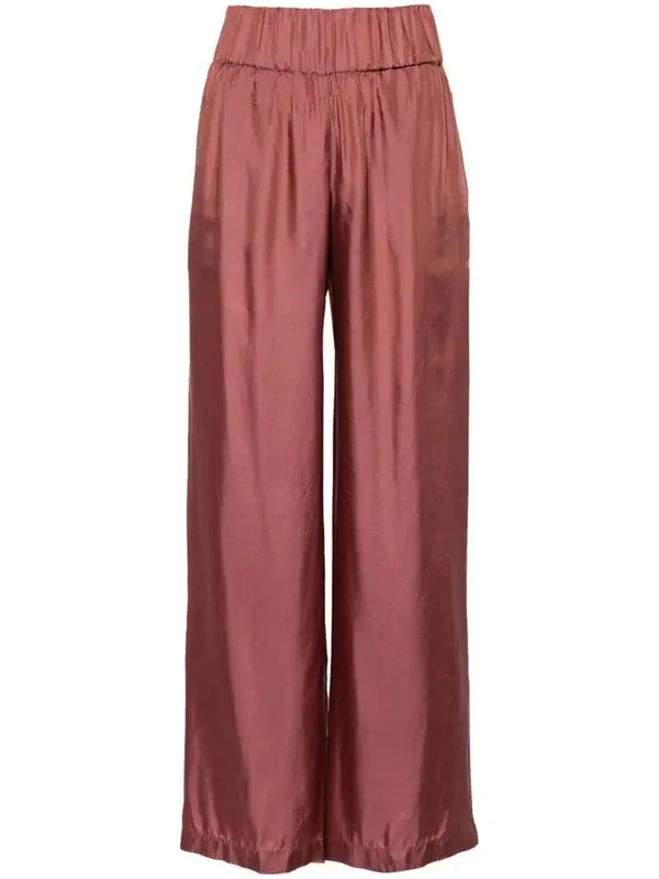 Aspesi Straight-leg Satin Trousers - Pink