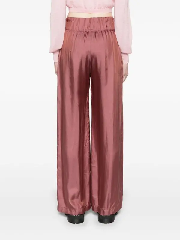 Aspesi Straight-leg Satin Trousers - Pink