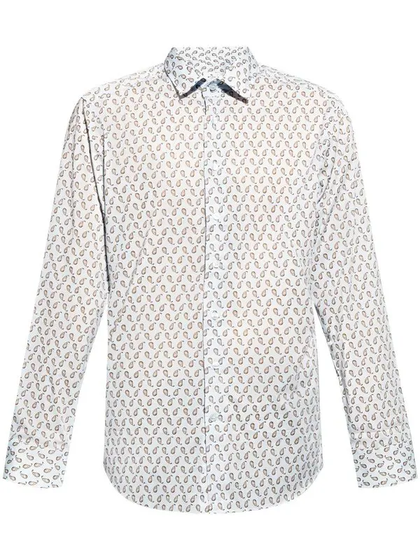 Etro Paisley-print Cotton Shirt - Blue