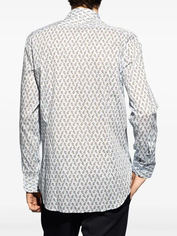 Etro Paisley-print Cotton Shirt - Blue