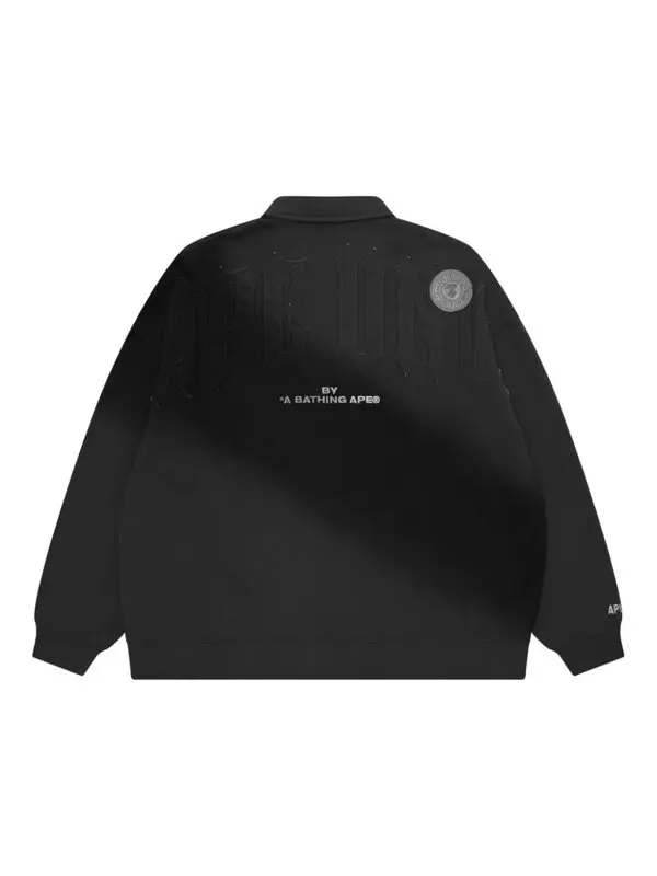 AAPE BY *A BATHING APE Embroidered Logo Long-sleeve Polo Shirt