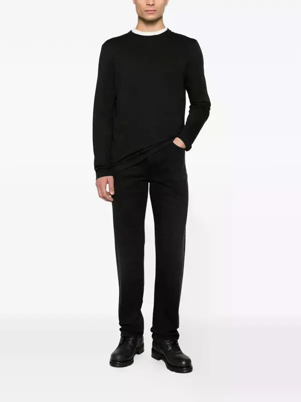 THE ROW Leon Cotton T-shirt - Black