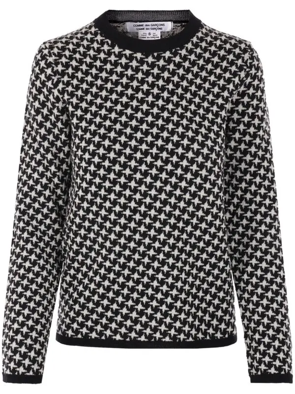 Comme Des Garçons Intarsia-knit Wool Jumper