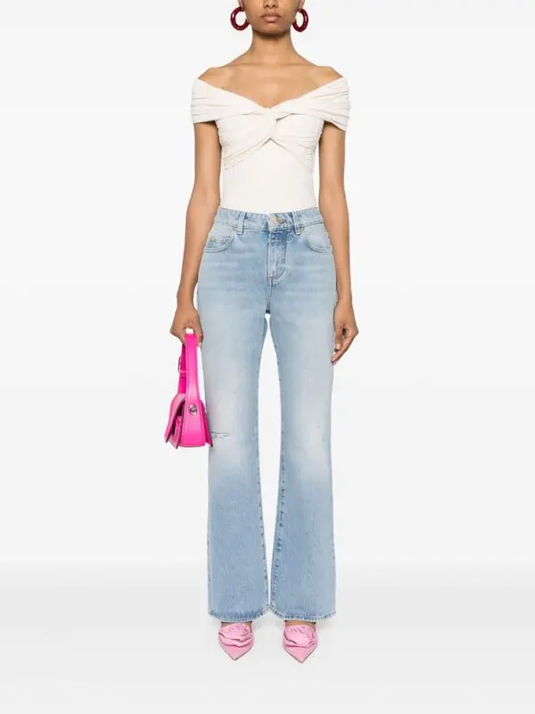 Balmain Mid-rise Flared Jeans - Blue