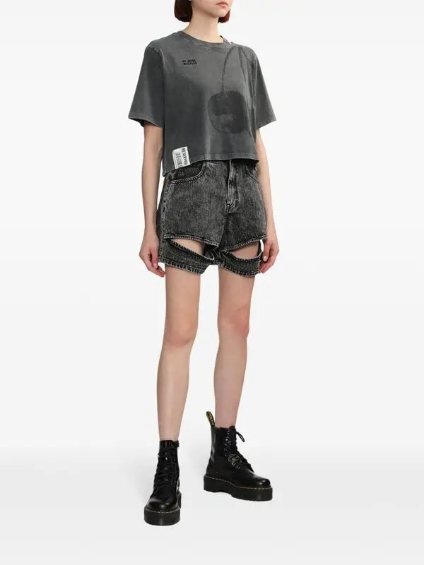 Izzue Logo-patch Cotton Shorts