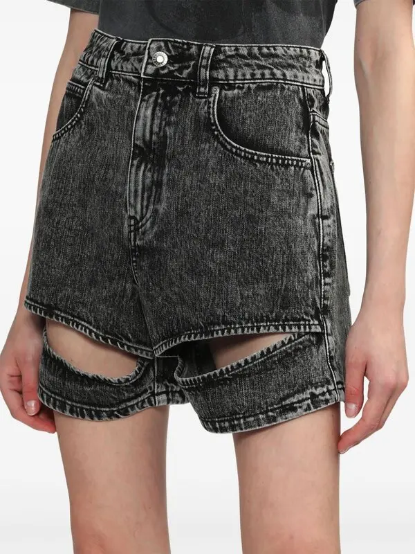 Izzue Logo-patch Cotton Shorts