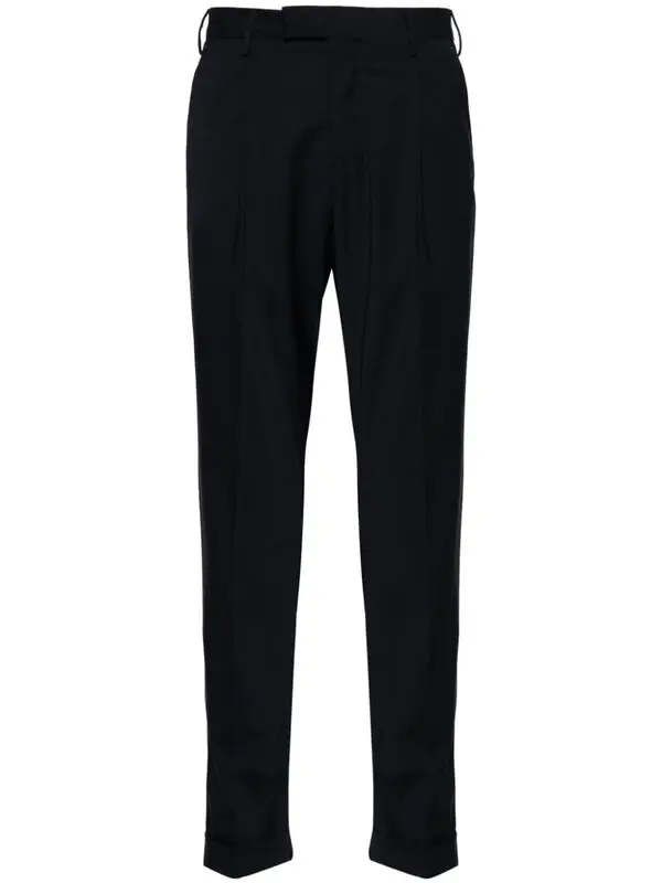 PT TORINO Tapered-leg Tailored Trousers - Blue