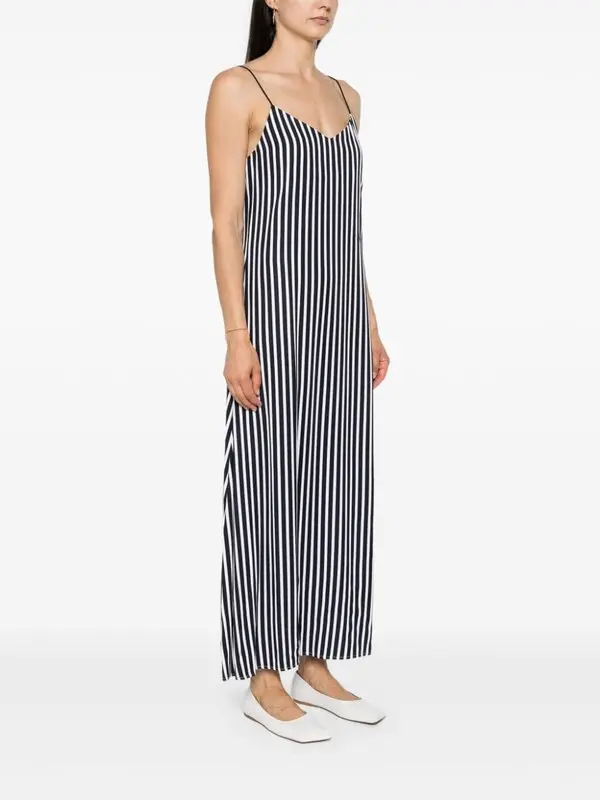 Tommy Hilfiger Sleeveless Striped Maxi Dress - Blue - 55% Off