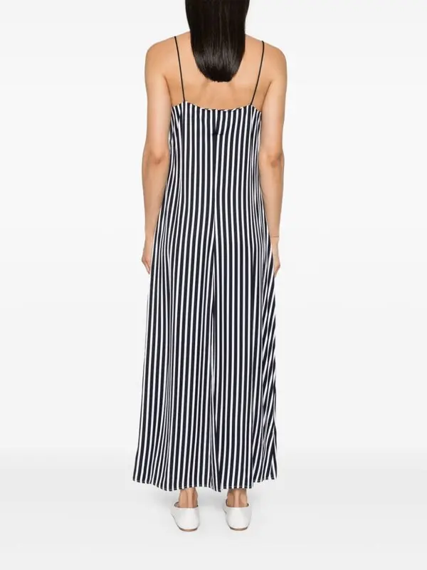 black and blue striped maxi dress Saylor Stripe Maxi Dress-Blue