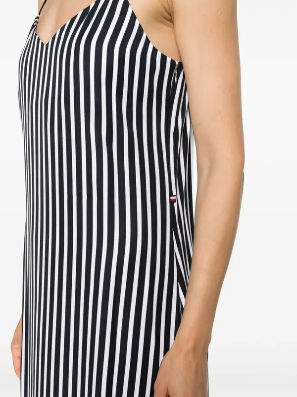 princess polly baby blue dress Knit Strapeless Stripe Tube Maxi Dress Black White Stripe / Xs main image 0