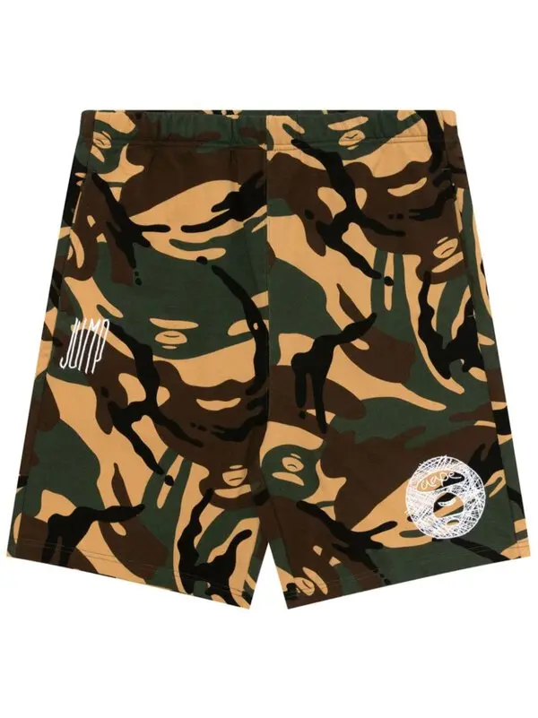 AAPE BY *A BATHING APE Camouflage-print Track Shorts
