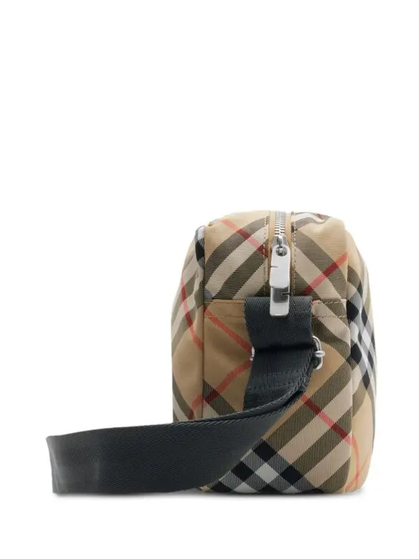 Burberry Check Messenger Bag - Neutrals