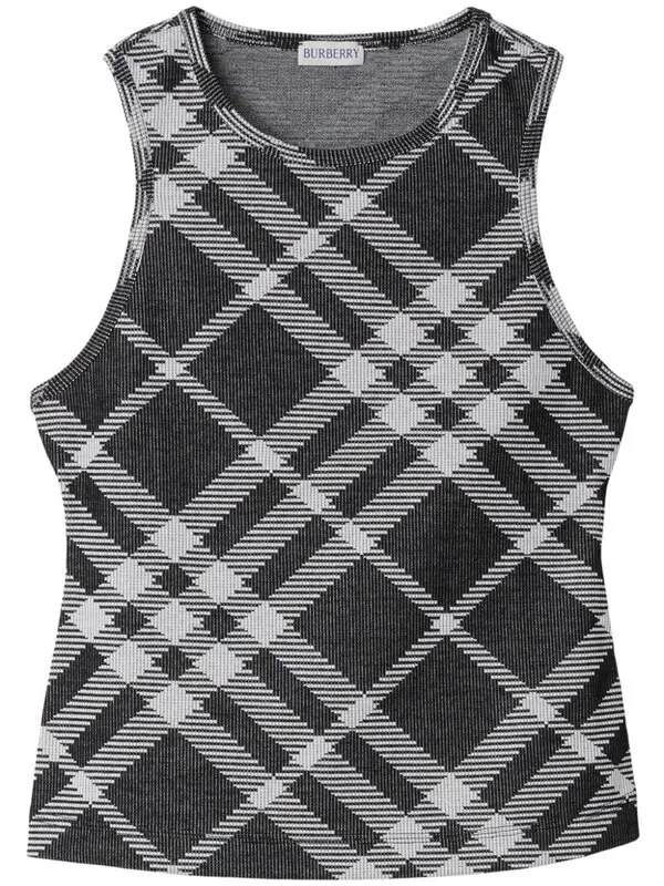 Burberry Checkered Cotton Top