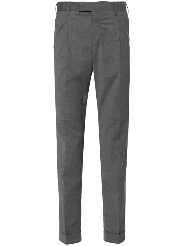 PT TORINO Tapered-leg Tailored Trousers - Grey