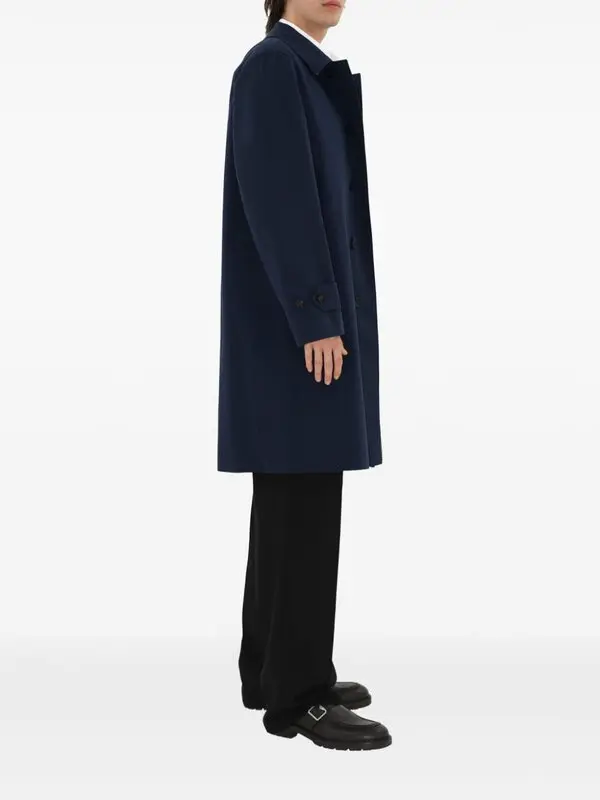 Burberry Water-resistant Cotton Car Coat - Blue