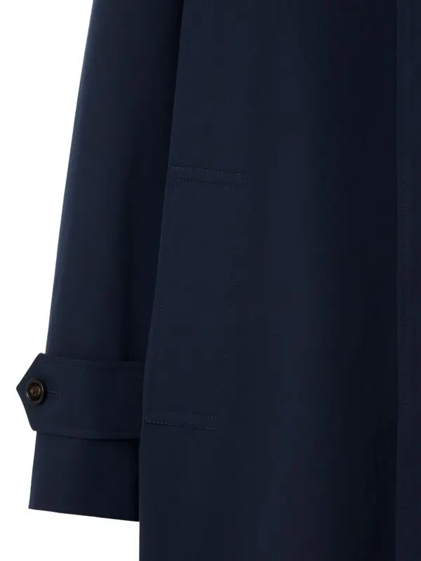 Burberry Water-resistant Cotton Car Coat - Blue
