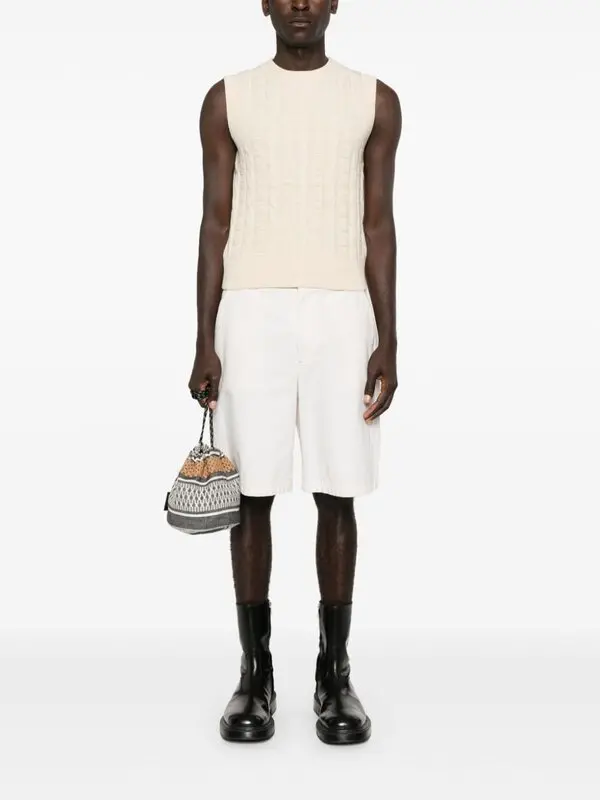 Acne Studios Face Logo-appliqué Cable-knit Jumper